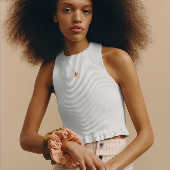 Zara | Tops | Zara Ribbed Top L | Poshmark